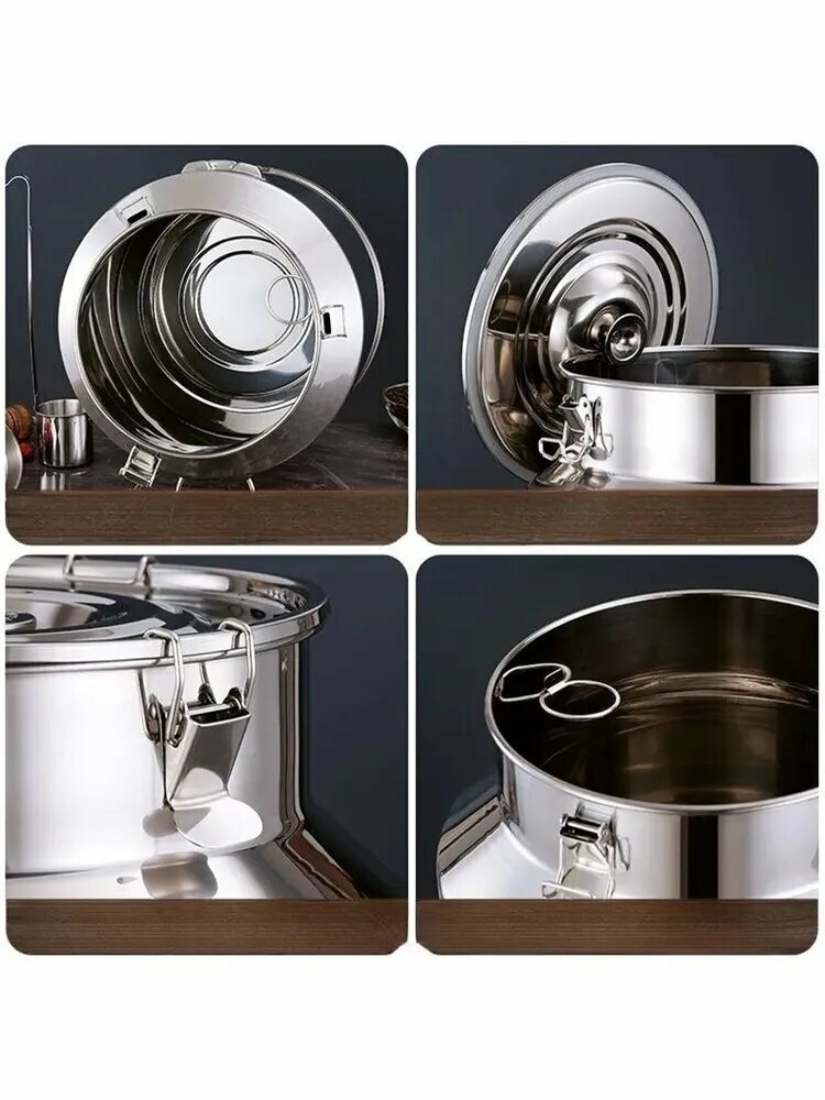 Бочка для транспортировки, Нержавеющая сталь, 28л