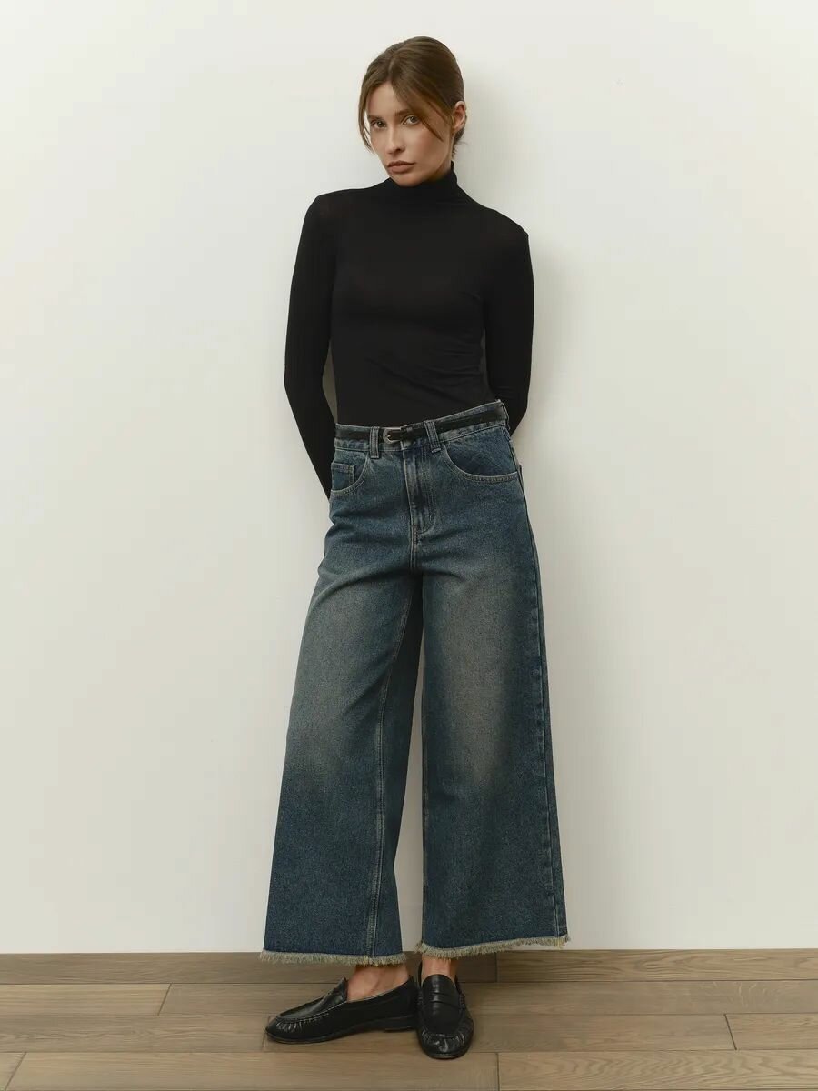 Джинсы широкие 