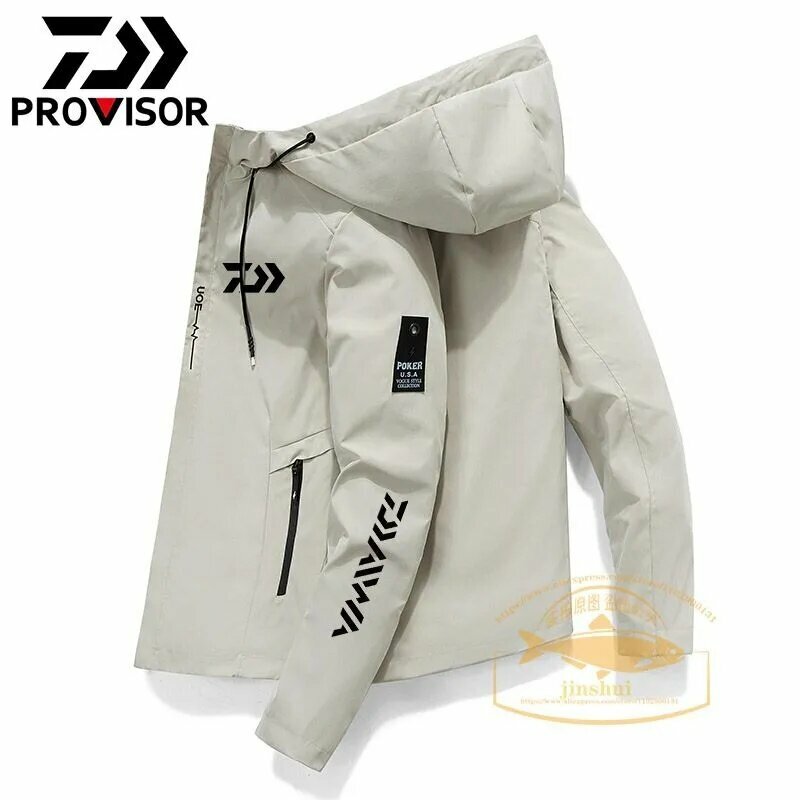Мужская походная куртка daiwa, для отдыха, рыбалки, 2024/рыболовная куртка с капюшоном