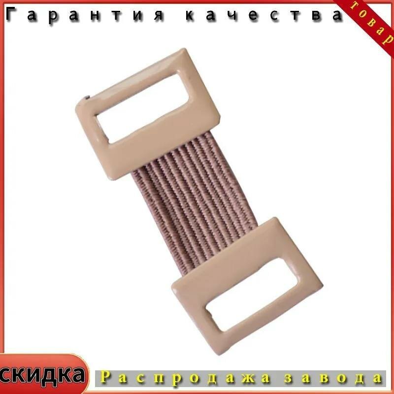 WYFAN Пакет из 50 алюминиевых застежек с эластичными лентами, Белый цвет, Замена клипсов для эластичных повязок Крепеж для крейп-бинтов Пет-бинтов, Материал ABS пластик резина, Допуск измерений +/-1-3 см