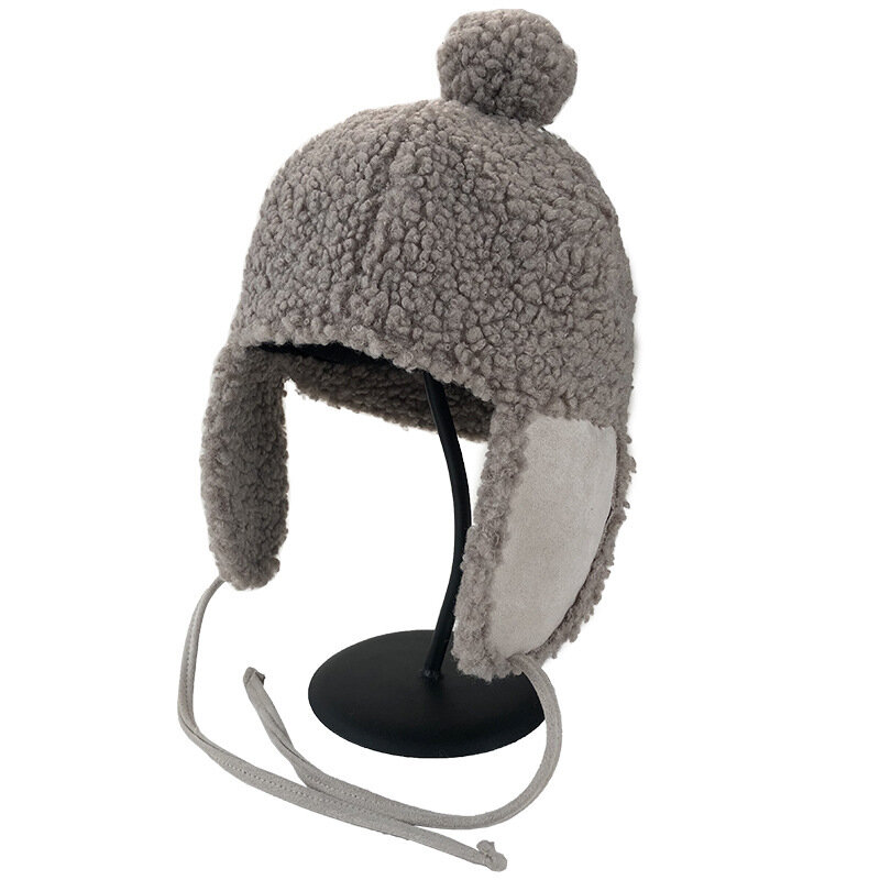 Осенне-зимняя новая бархатная шапка для женщин, теплая и утолщенная, ветрозащитная, защита ушей в корейском стиле, универсальная женская велосипедная шапка Lei Feng