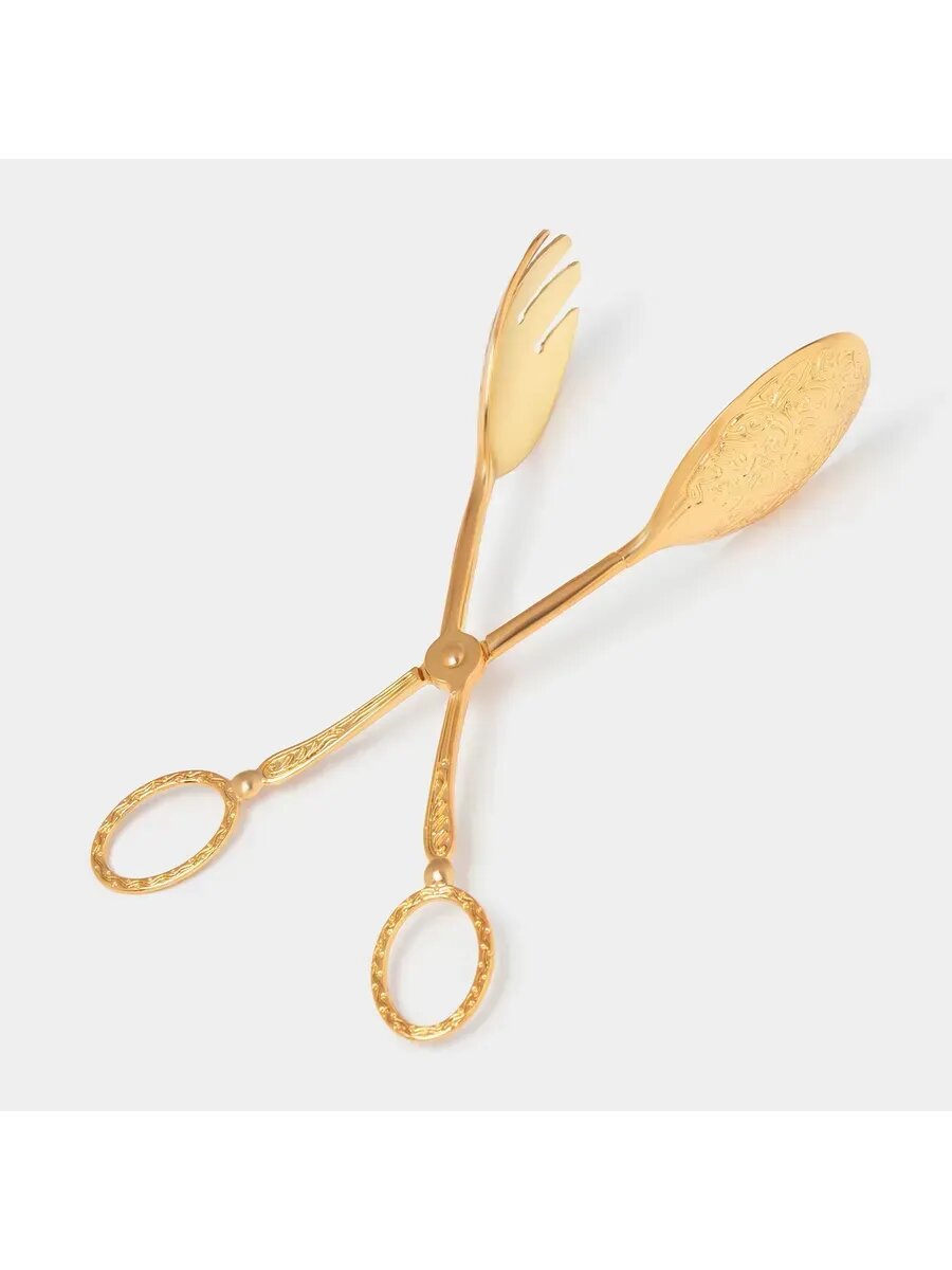 Щипцы металлические, пинцет кухонный для готовки, 22 см