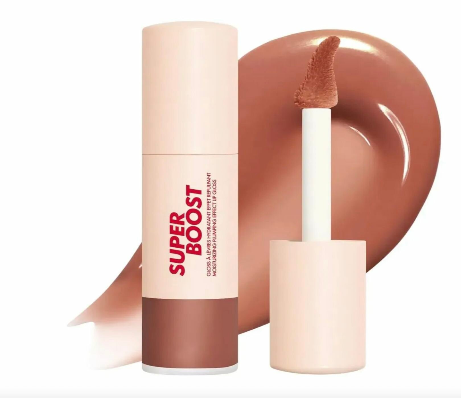 MAKE UP FOR EVER Увлажняющий блеск для губ Super Boost moisturizing plumping & Lip Gloss-05 ANYWHERE CAFFEINE 9ml