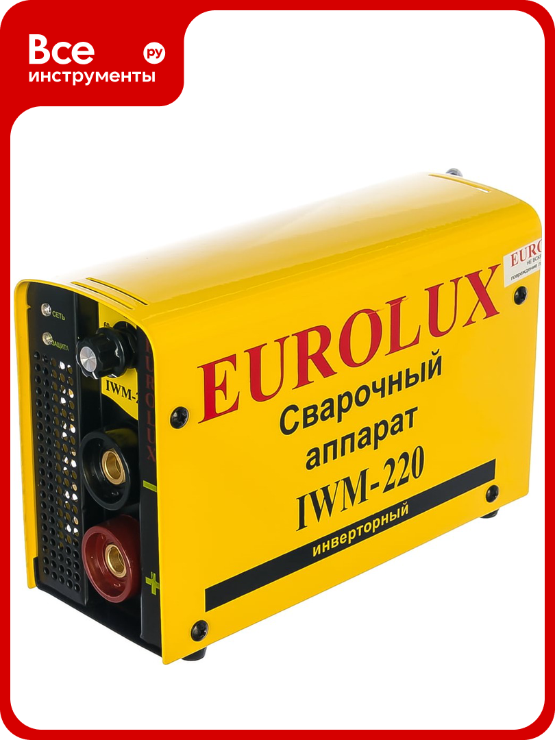 Инверторный, Eurolux, сварочный аппарат Eurolux IWM220 65/28, ускорения процесса розжига электродуги, IWM-220