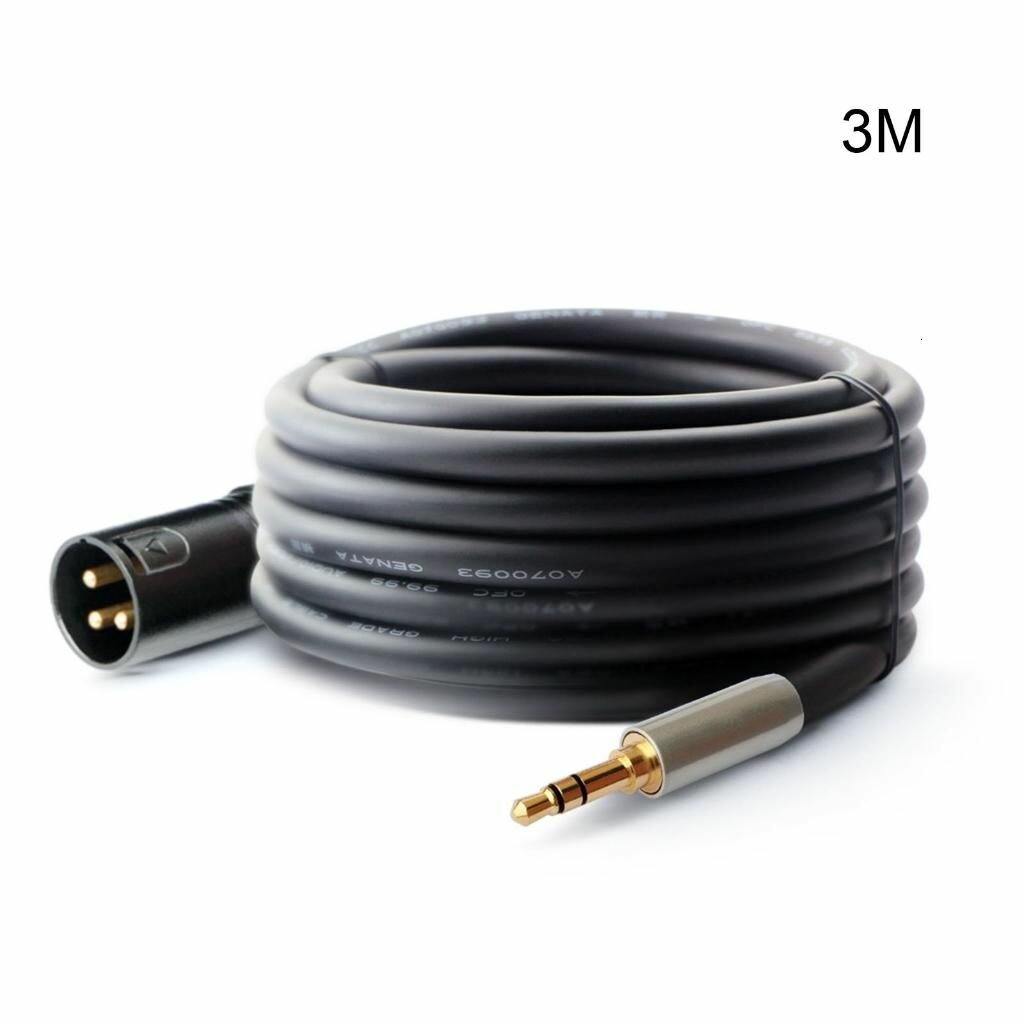 Мини-джек 3.5 мм (F) - XLR (M) адаптер, 3m