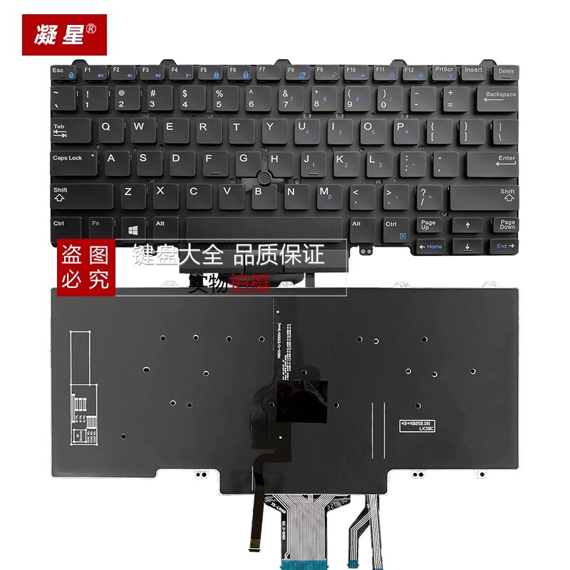Клавиатура Конденсирующей звезды, для Dell Latitude, PS/2, подсветка, новая