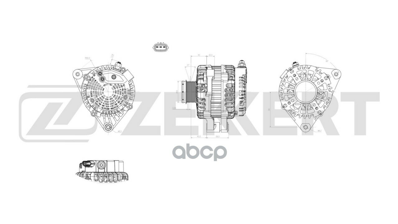 Генератор Chery Tiggo 4 (T17) 17- Zekkert арт. ge-1023