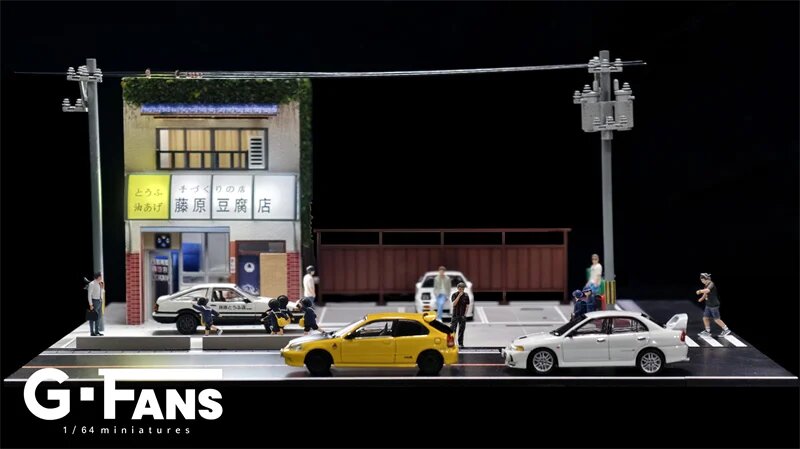Diorama G-Fans 1:64 Initial D Tofu Store