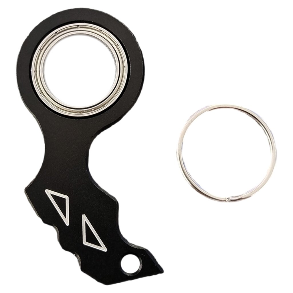 Удобный Металлический Брелок-Спиннер Расслабляющая Игрушка-Непоседа для Взрослых Подростков Удобный Органайзер Для Ключей с Функциями Снятия Стресса