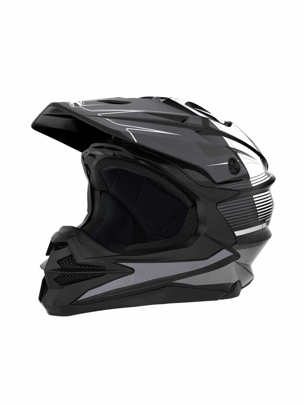 Шлем кроссовый Desment Raptor Black-Grey graphic