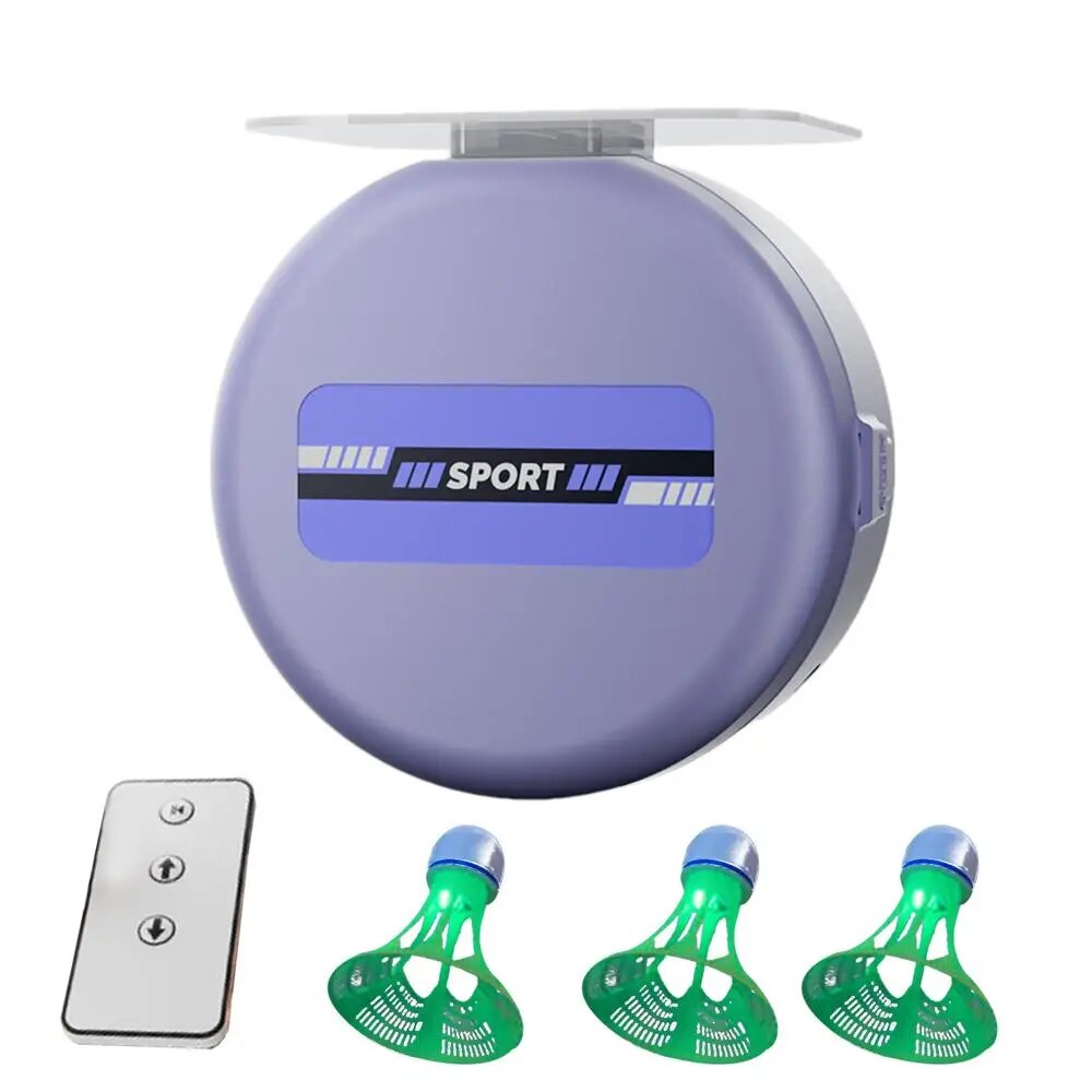 Самообучающийся бадминтонный тренажер 3pcs night glow set