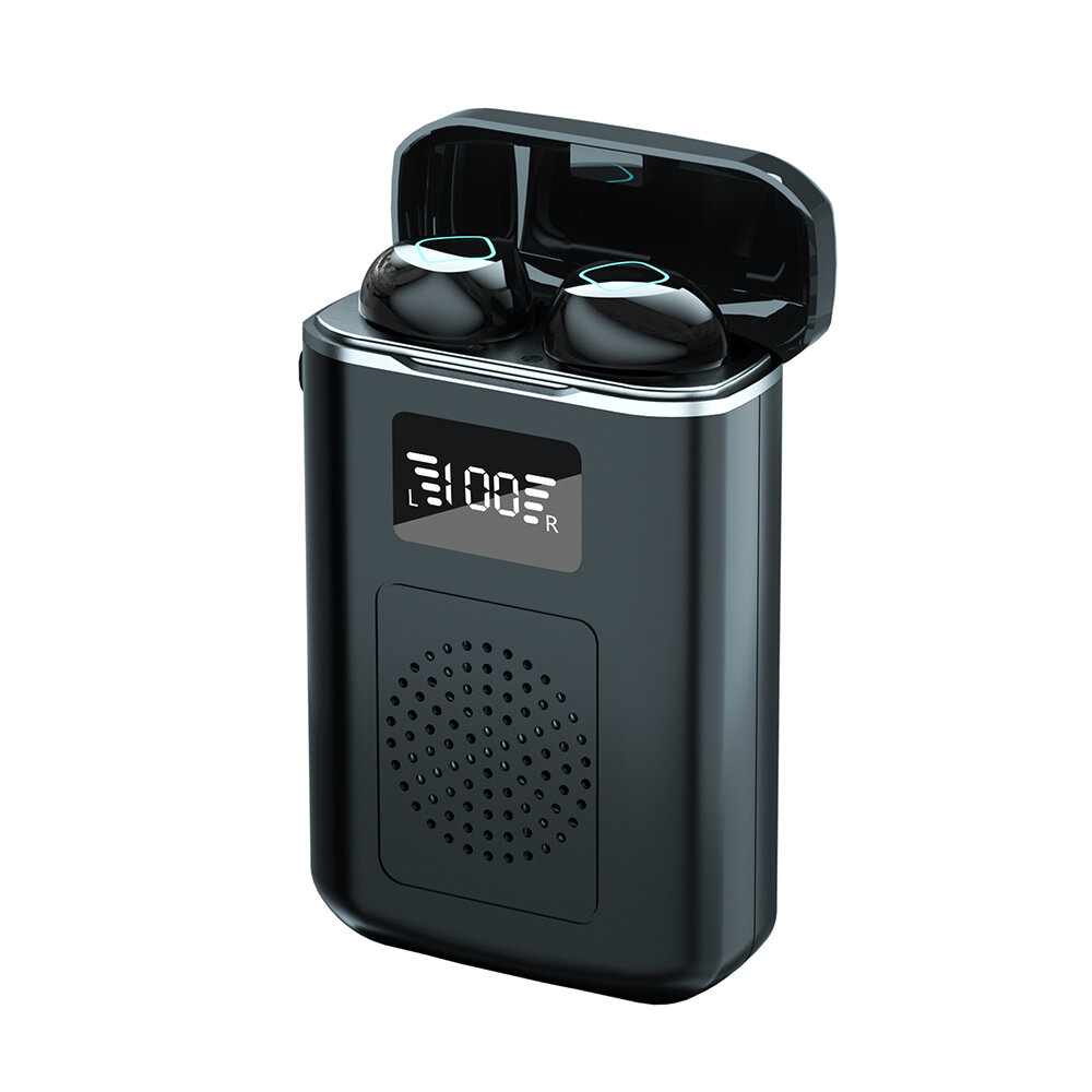 Наушники M6 True Wireless Stereo IPX7 Водонепроницаемые BT 5.1 Внутриканальные Наушники и Колонка 2 в 1 С шумоподавлением 4000mAh Аккумуляторный кейс Цифровой дисплей с Микрофоном