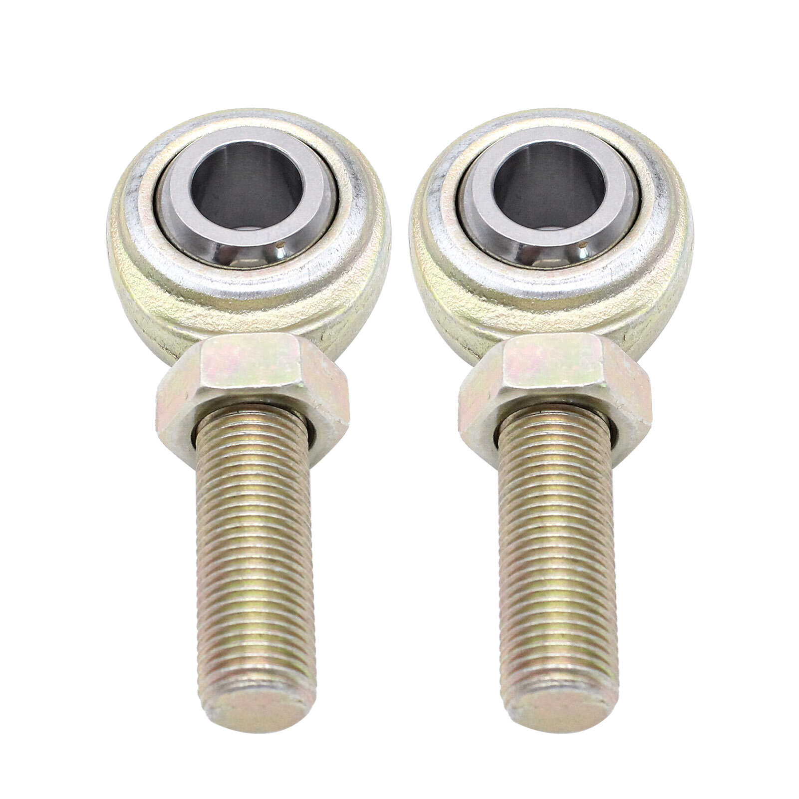 2 PCS 1/2 x 1/2-20 LH Male Rod Ends Heim Joint Heims Jam Nut CML-8 Gold 8*8*2cm 240g
