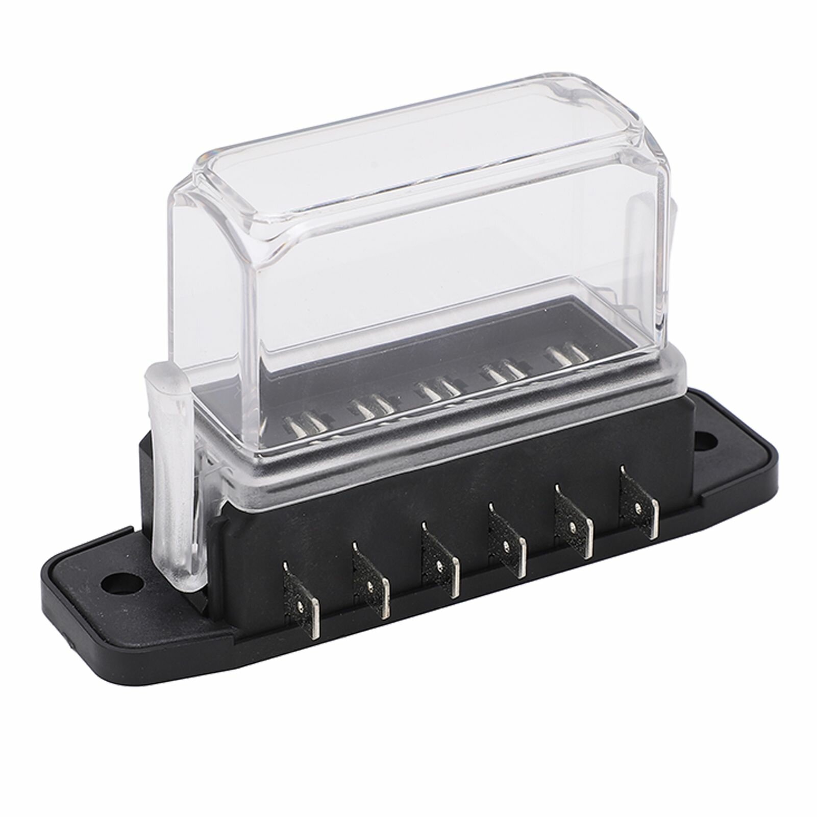 6-контактный блок предохранителей с прозрачной водонепроницаемой крышкой 6-контактный блок предохранителей для корабля на колесах, 12 В постоянного тока, 24 В, общая нагрузка 45 А