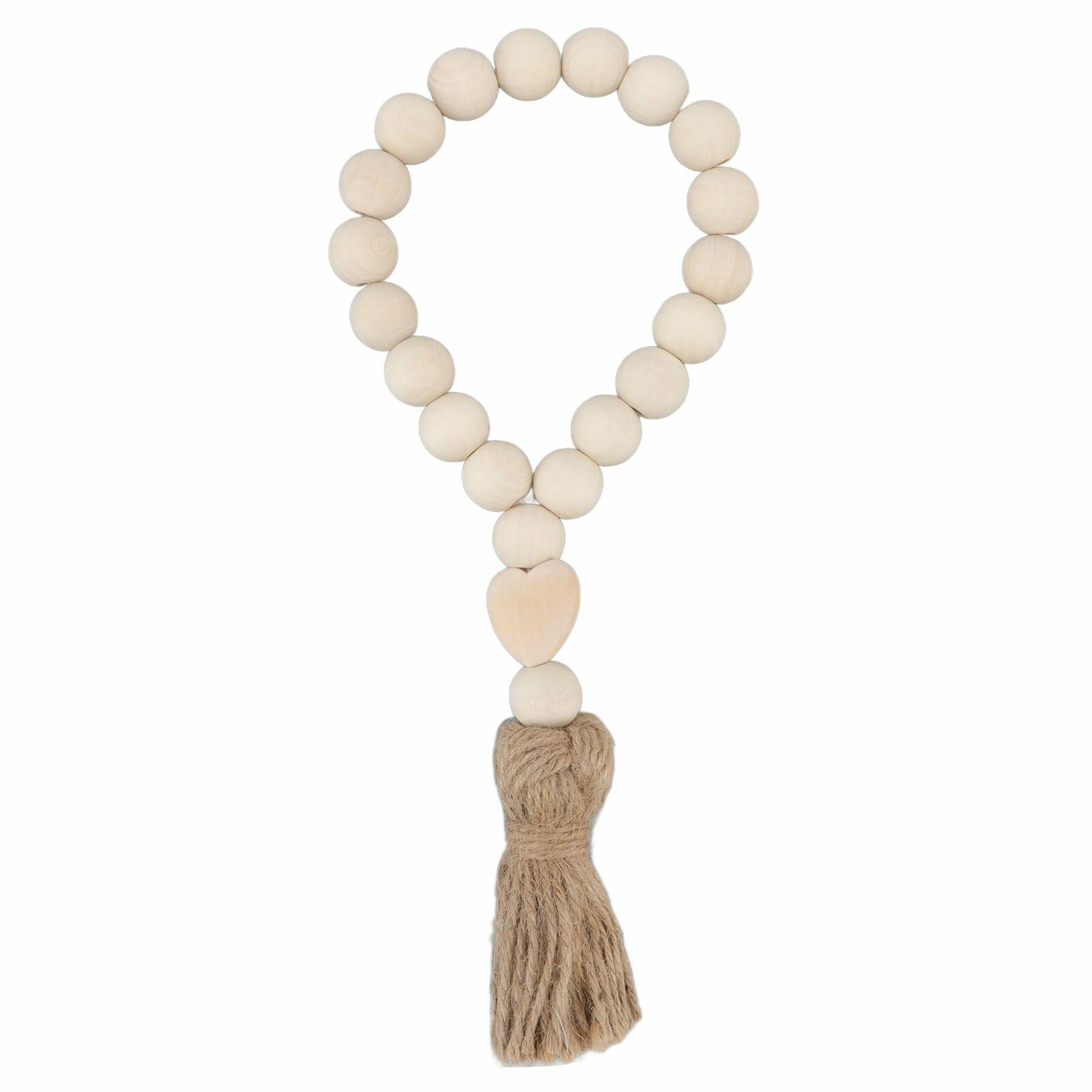 Бусины для фермерского дома, натуральные ручные работы, универсальные деревянные бусины сделай сам , гирлянда с кисточками для деревенского дома в стиле бохо, декор