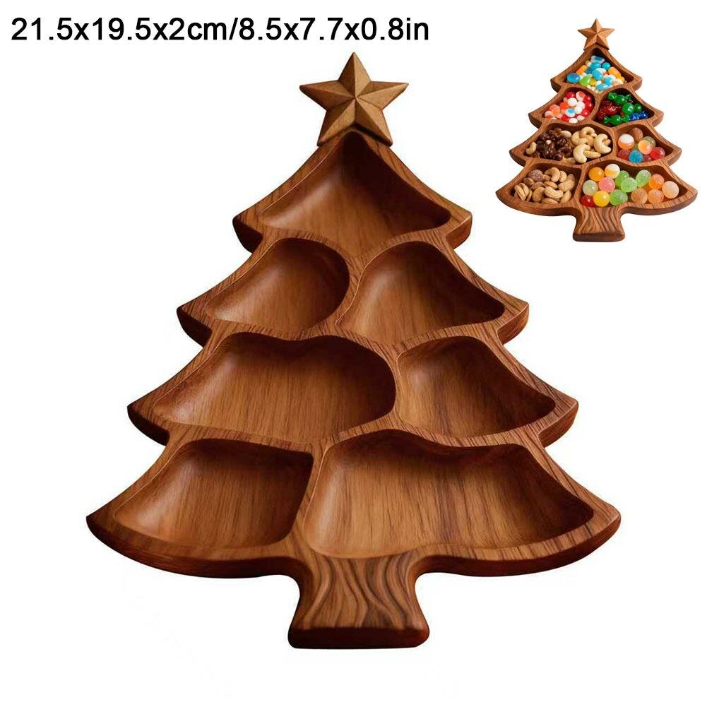 Менажница деревянная "Елочка", новогодний подарок