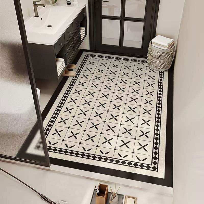 Супервпитывающий и быстросохнущий коврик для ванной комнаты с резиновым нескользящим дном, легко чистящийся, простой коврик для кухонной двери (прямоугольный светло-серый, 60 х 90 см)