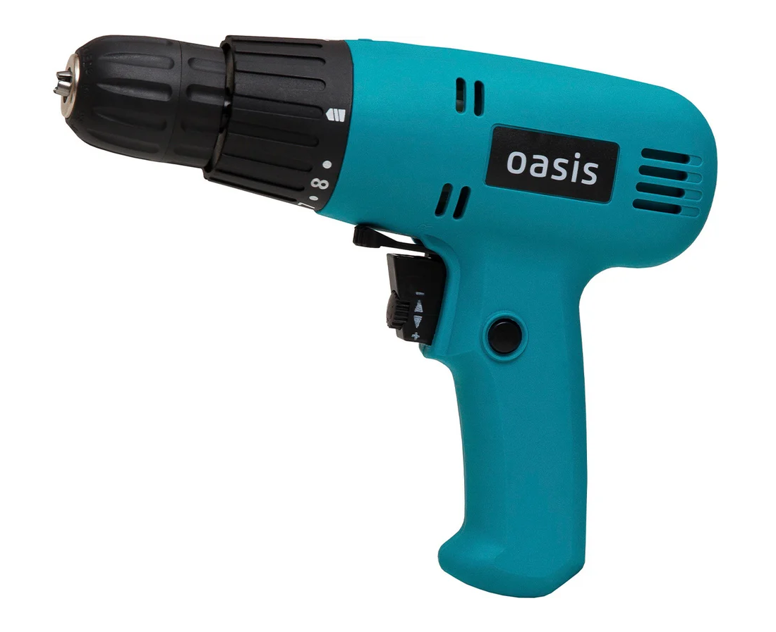 Дрель шуруповерт сетевой Oasis DS 40, 400Вт, патрон 10мм, 20Hm, 0-800 об/мин