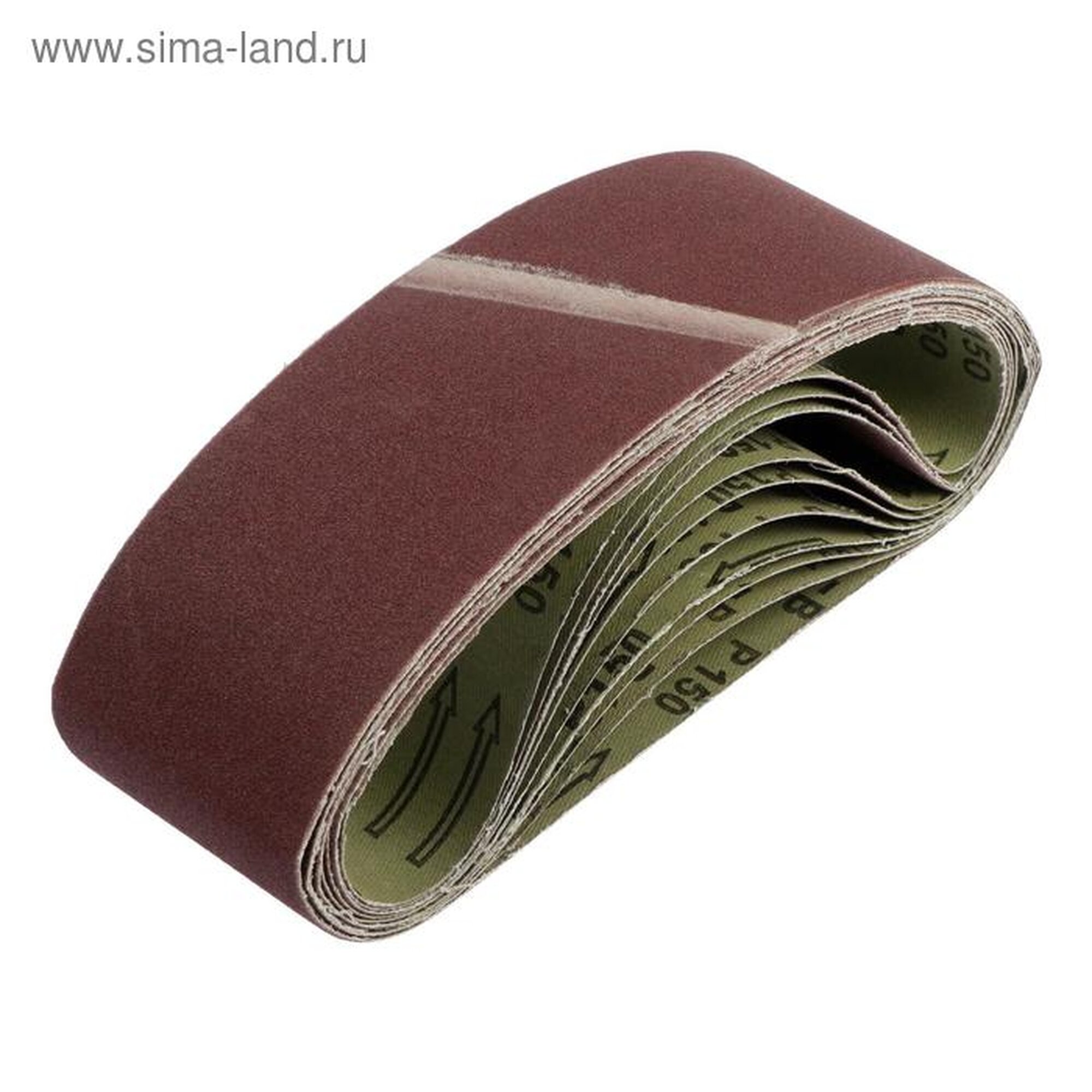 Лента абразивная бесконечная тундра, на тканевой основе, 75 х 533 мм, Р150, 10 шт. 1875475