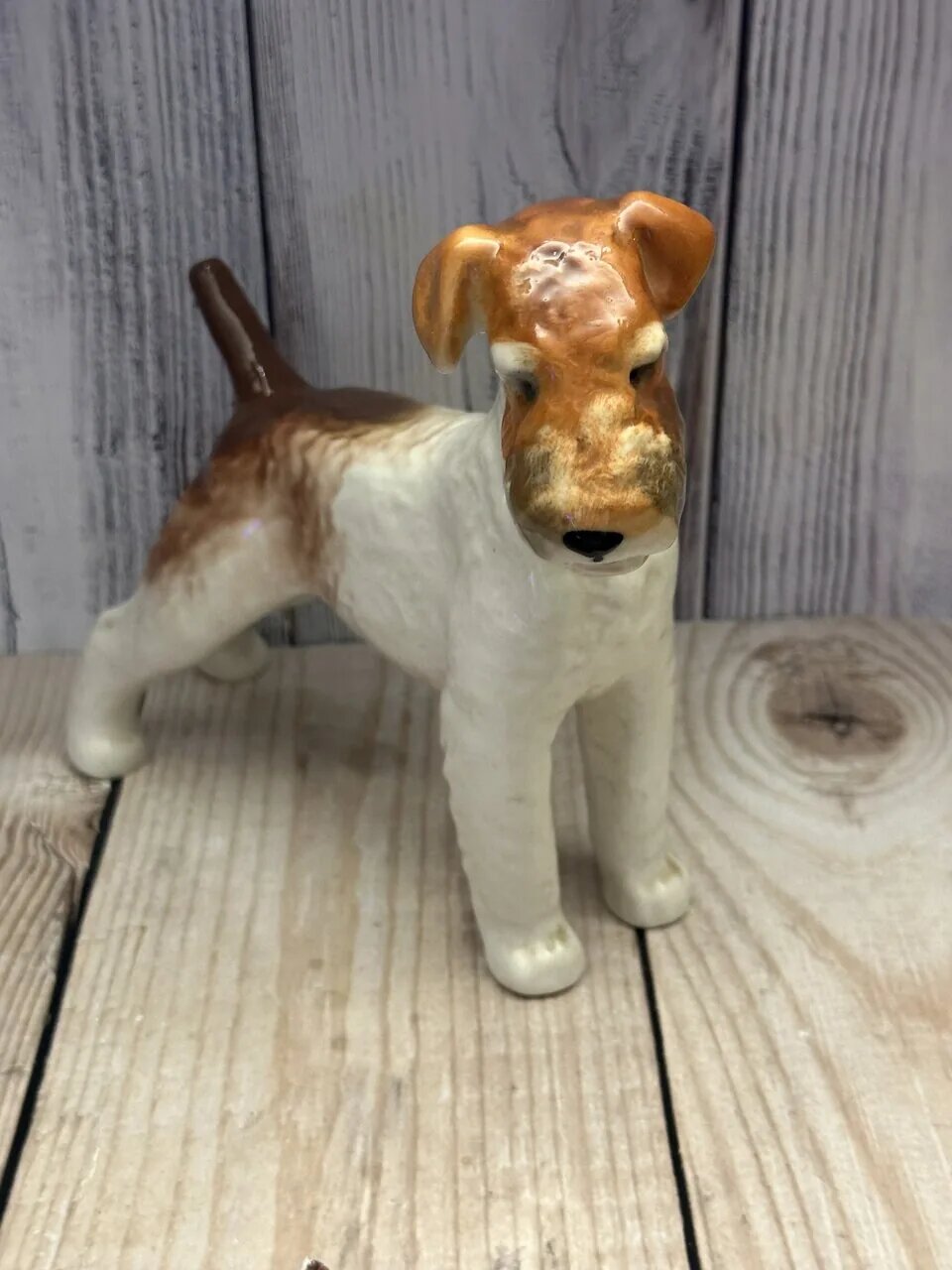 Статуэтка Эрдельтерьер Лфз 1970 годы великолепная редкая 16 см