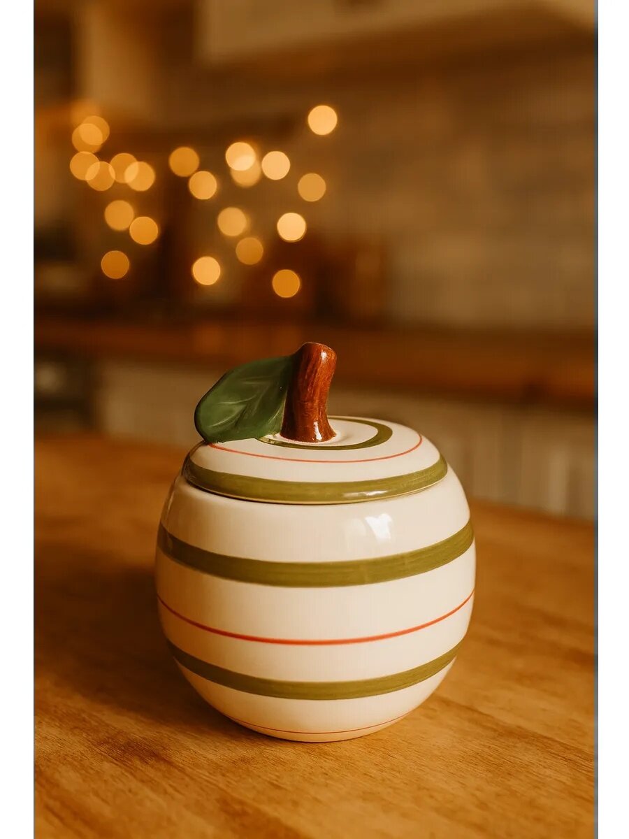 Конфетница TATA_HOME "Яблоко", дизайн "фрукты и овощи", 315мл