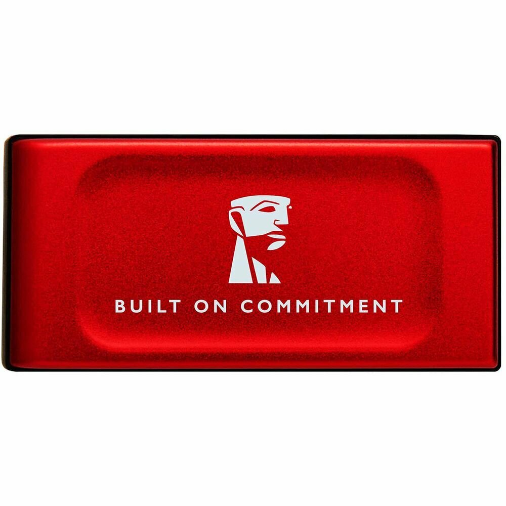 Твердотельный накопитель SSD Kingston External SSD XS1000, 2000GB, Type-C/A, USB 3.2 Gen 2, R/W 1050/1000MB/s, 70x33x14mm, 29g, Red