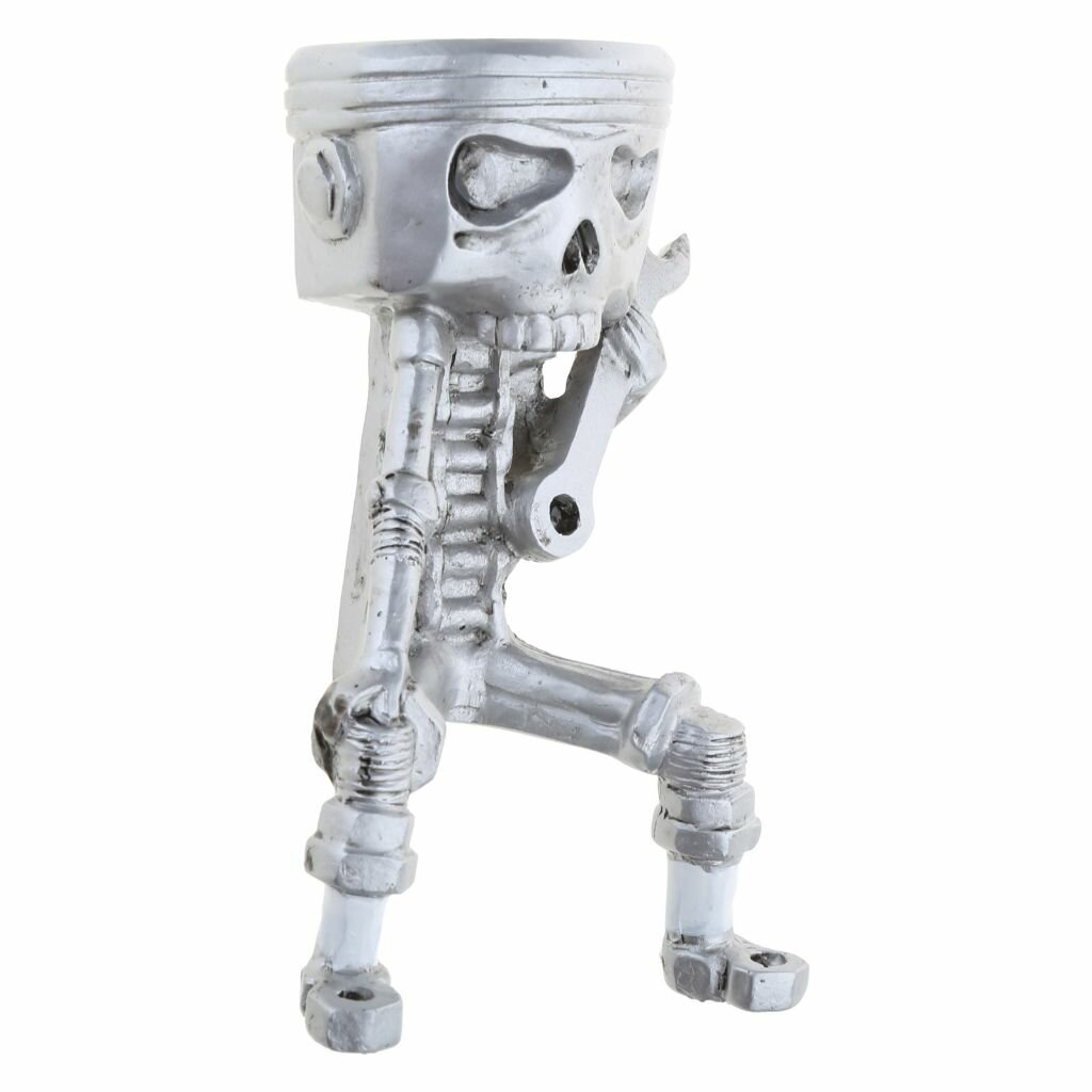 Резная скульптура лица с поршневым черепом art statue-C