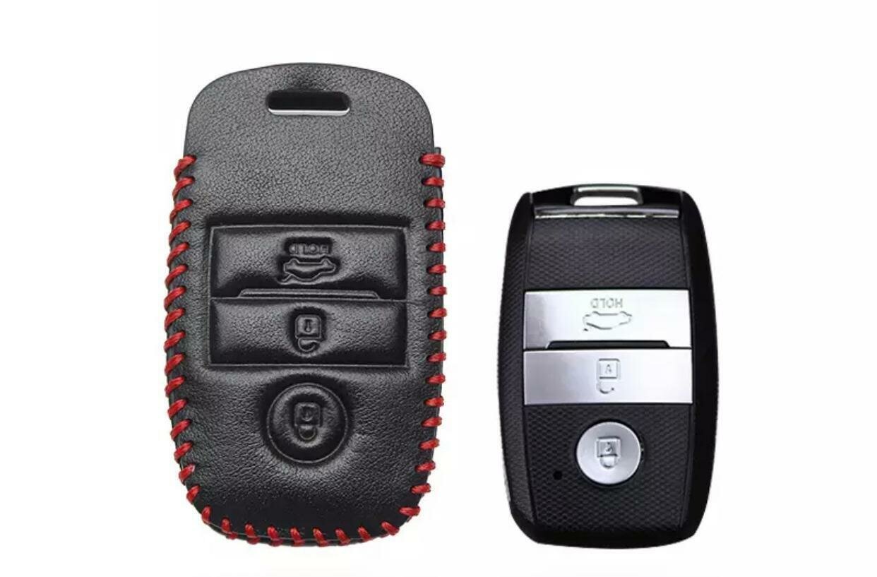 Чехол для не выкидного ключа Kia / Киа red