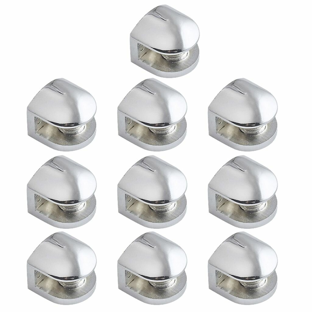 10 шт, зажим для крепления стекла из цинкового сплава-зажим ногтей K112