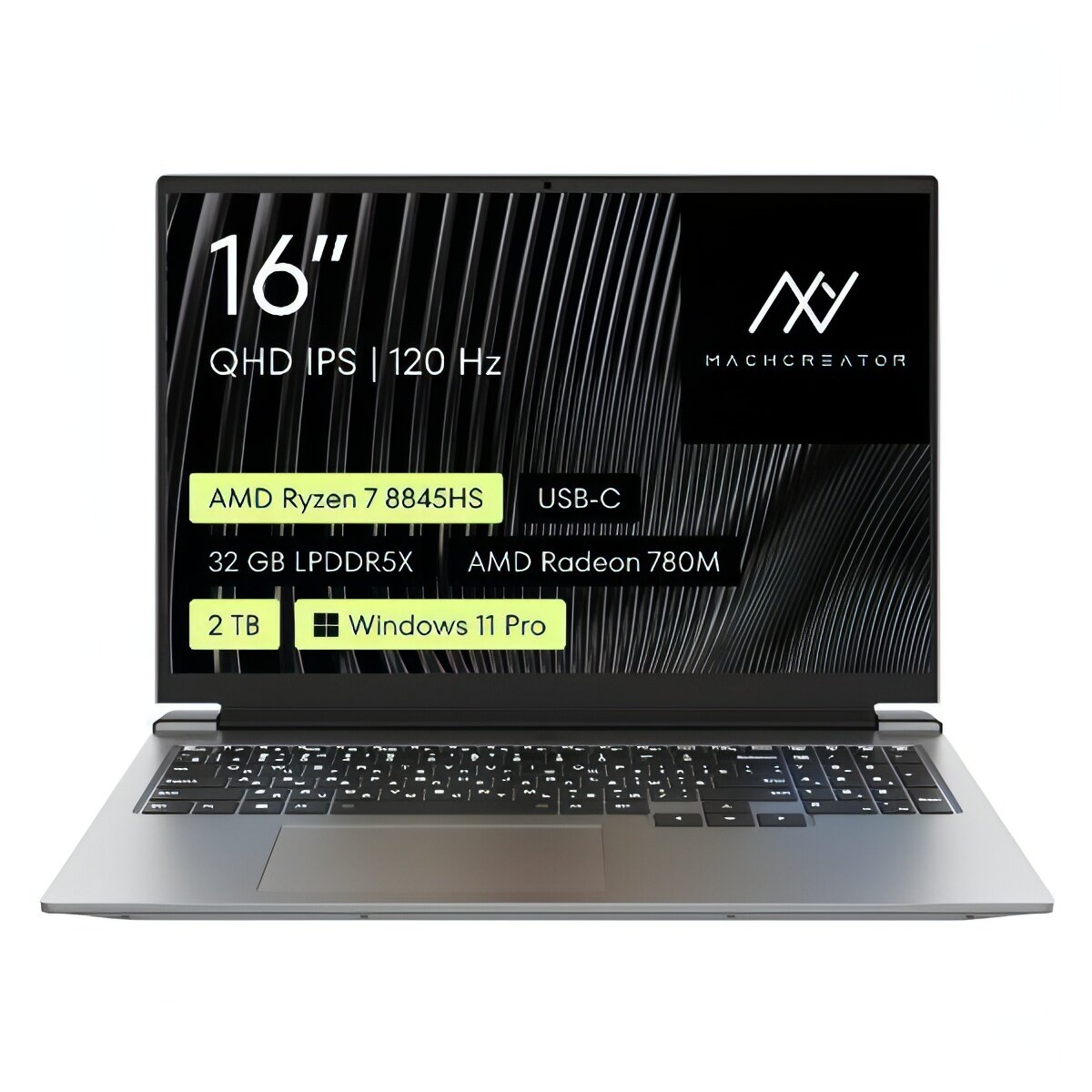Ноутбук Machcreator Vision L16 Origin XT/16"/Ryzen 7 8845HS/32/2Tb/Win11