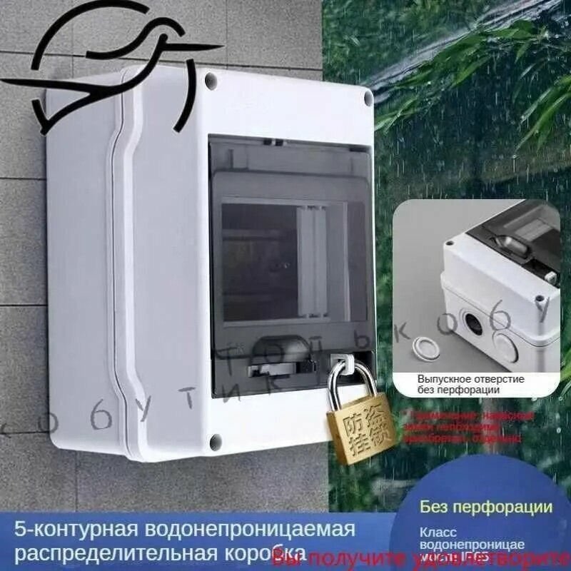 KNOW EASY-Щит учета электроэнергии пластиковый для счетчика, уличный, герметичный, навесной