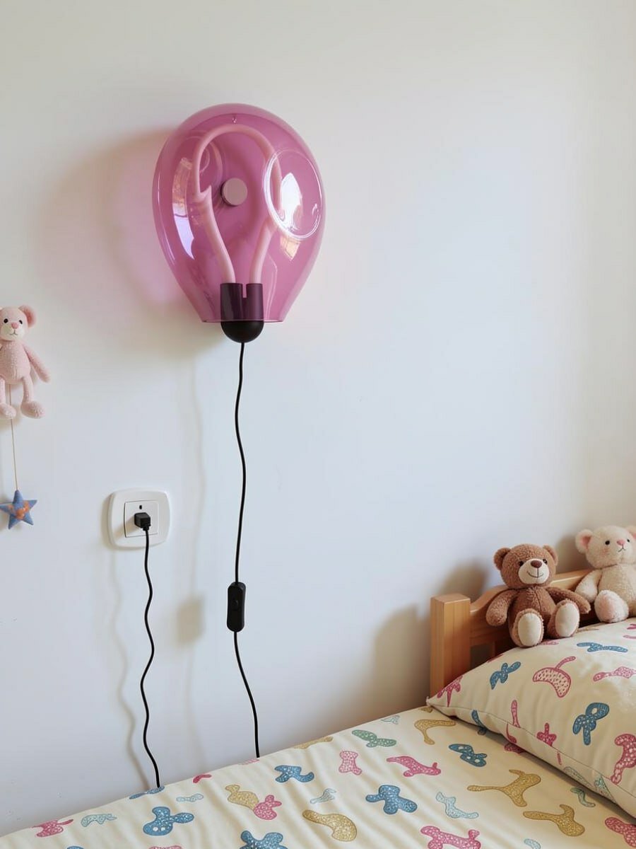 Бра настенный светильник воздушный шарик фиолетовый LED 7 Вт Balloon Blesslight