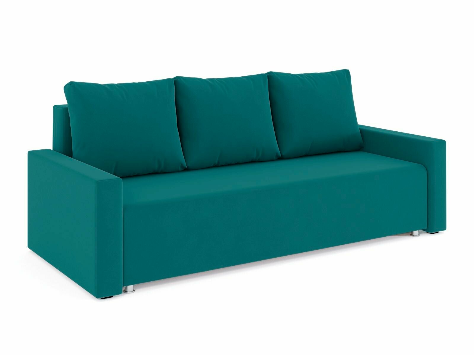 Диван - кровать Олимп, еврокнижка, 210*84*84, велюр Мазерати Азур 103