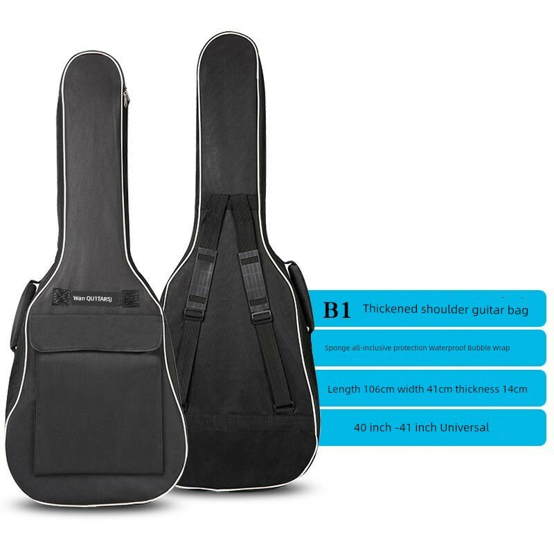 Чехол для гитары 41inch Чехол для акустической гитары 40inch Рюкзак для фолк-гитары, утолщенный и ударопрочный 39inch