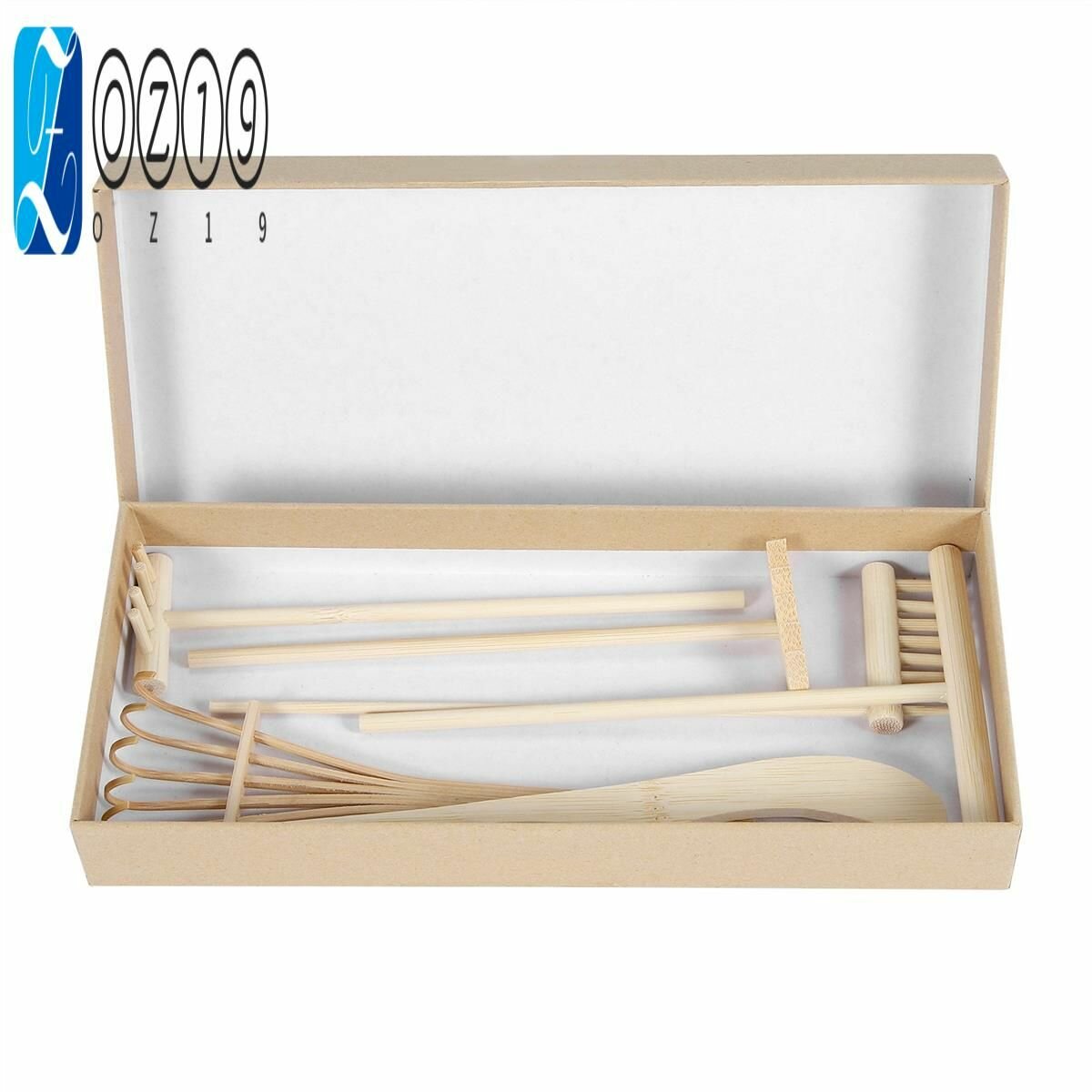 (R Q W T) Мини-японский набор инструментов из бамбука совместим с садовых граблей, деревянная песочница, игрушек песочной терапии духовной медитации мира