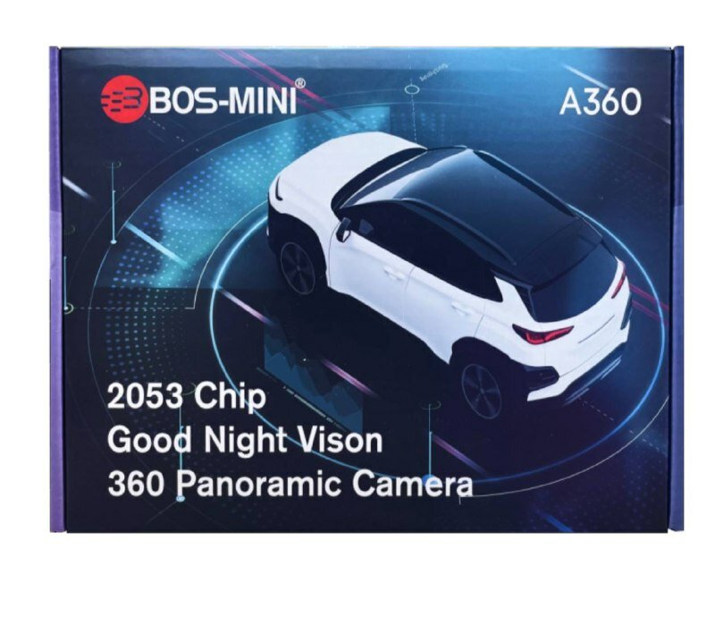 Камера кругового обзора для автомобиля 360 градусов Bos-Mini 360 для Android магнитол