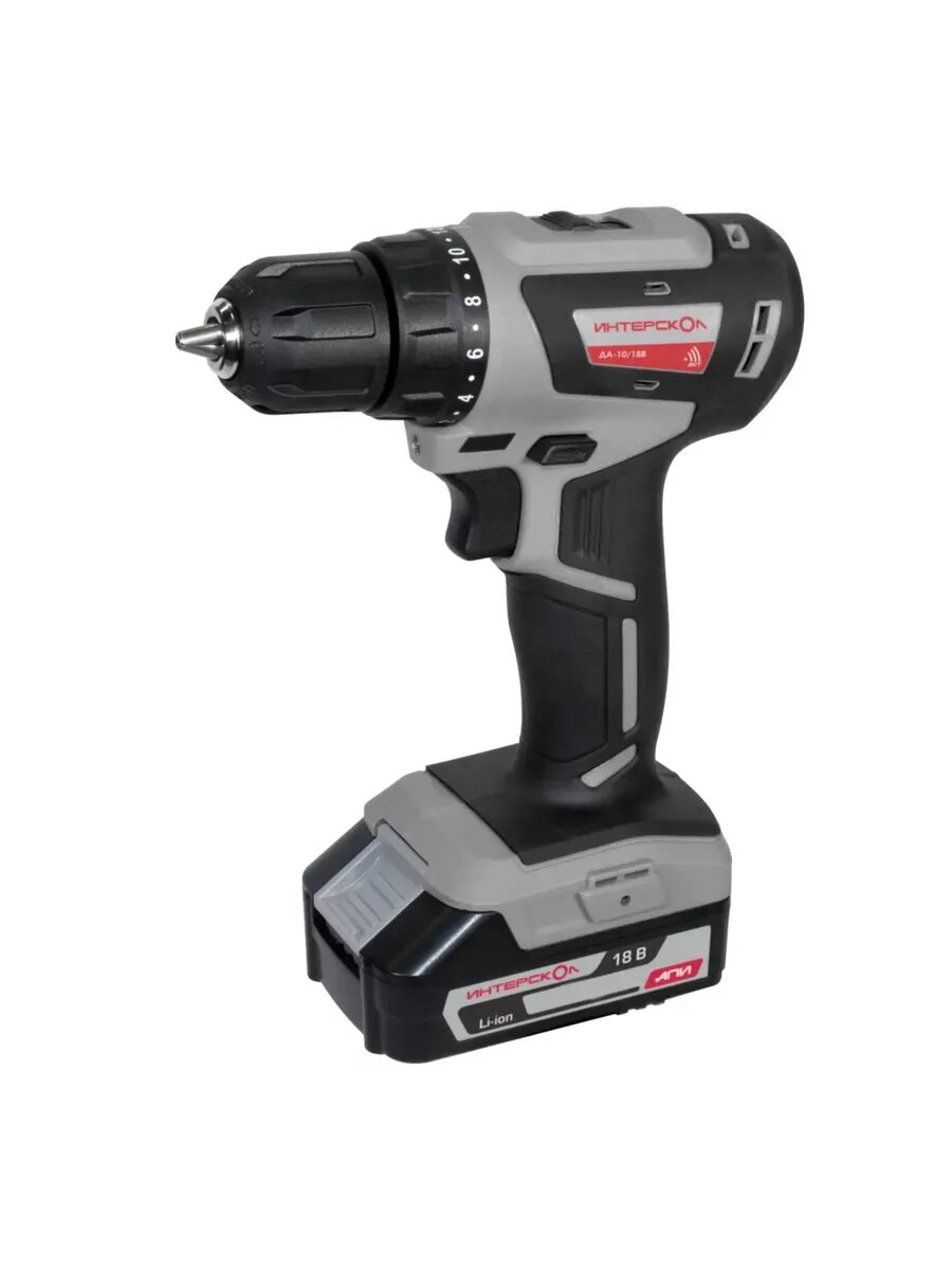 Дрель-шуруповерт аккумуляторная Интерскол ДА-10/18В 709.1.2.70
