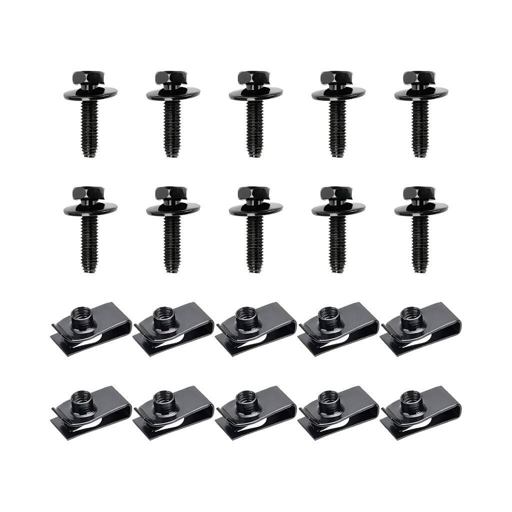 10 комплектов, комплект болтов для бампера и крыла M6