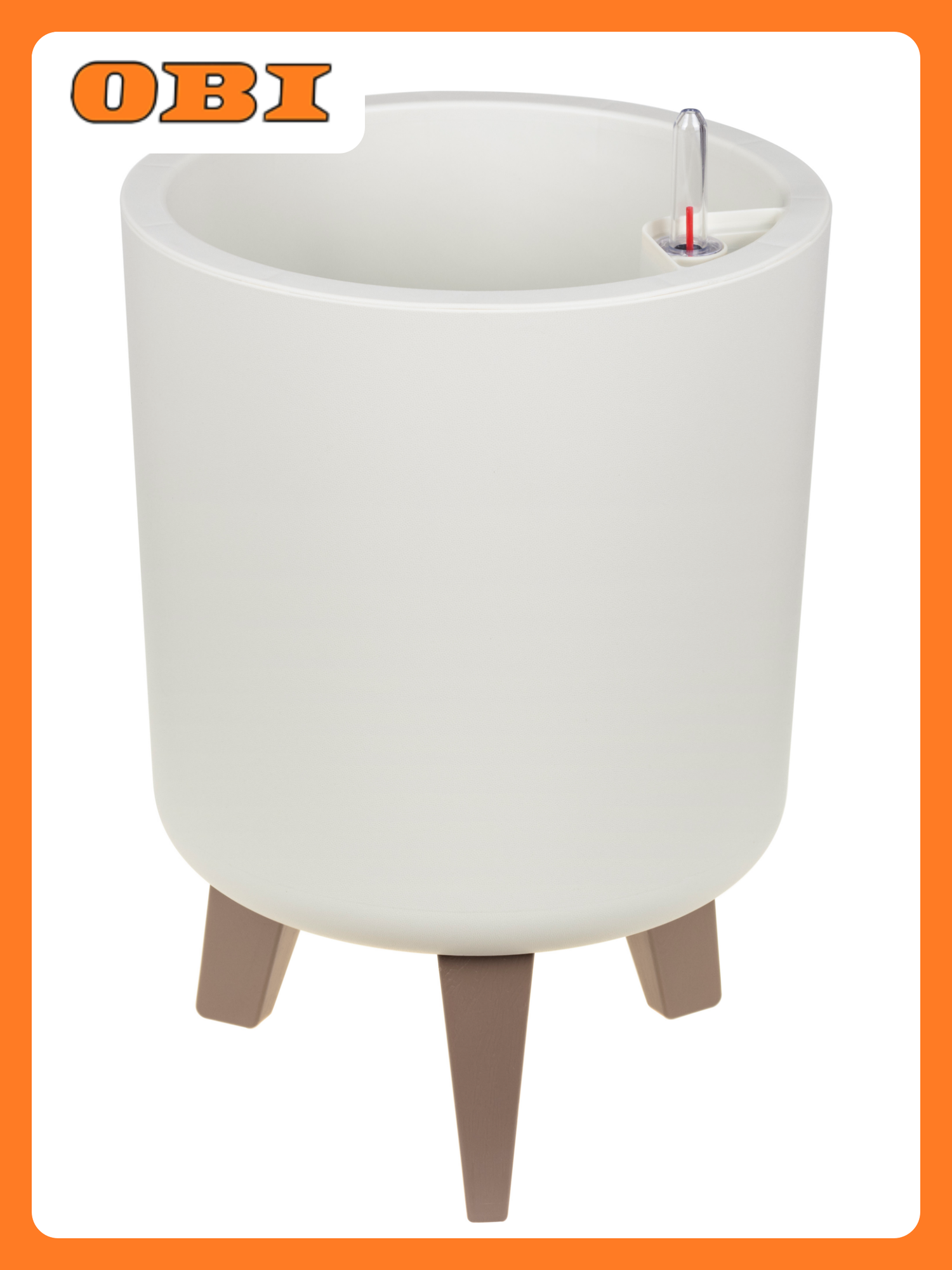 Кашпо флориан высокое D250 мм 11л с автополивом белый