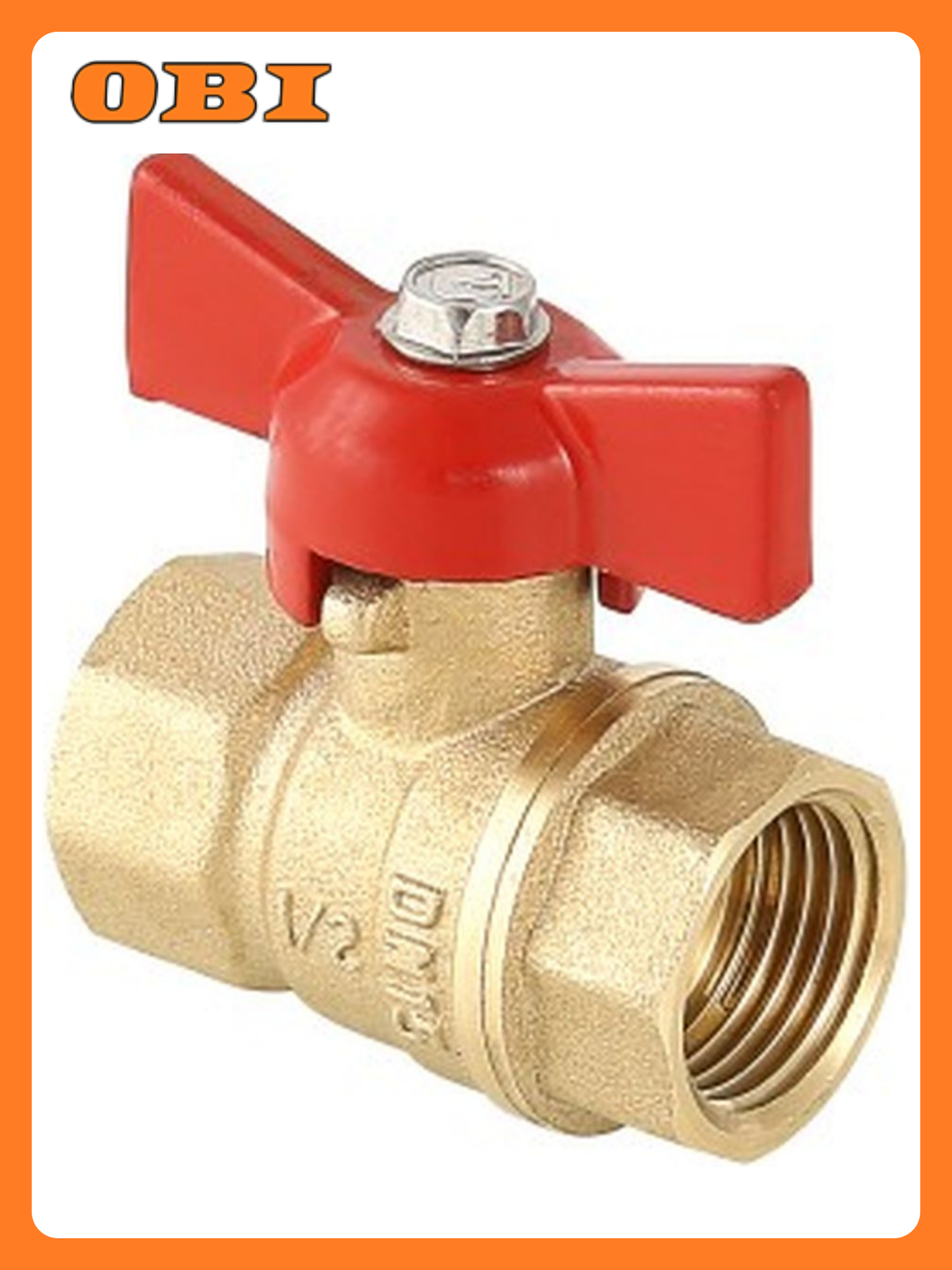 Кран шаровой латунь никелированный VALTEC стандарт VT.122. G.05 3/4"