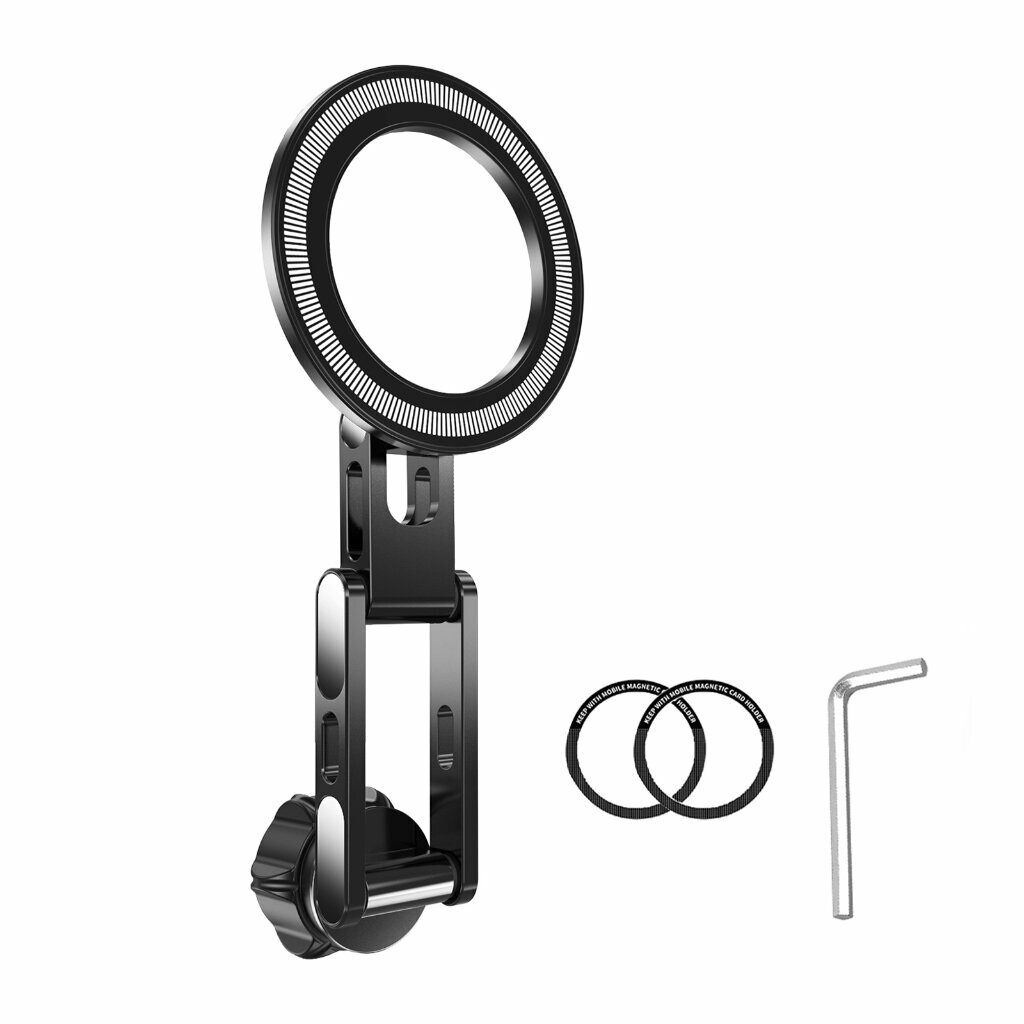 Вращающийся на 360 градусов магнитный держатель для телефона на приборной панели автомобиля, поддержка мобильных устройств, складной