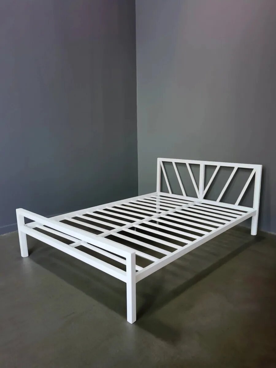 Кровать Loft Mebel "Герда-2", металлическая, кованая, двухспальная, 200x200