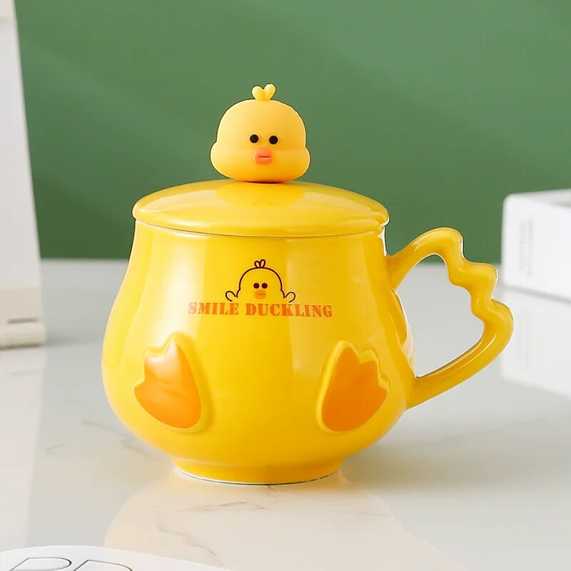 Теплая чашка «Утка» для мужчин и женщин, керамическая кружка с постоянной температурой, обогреваемая офисная кофейная