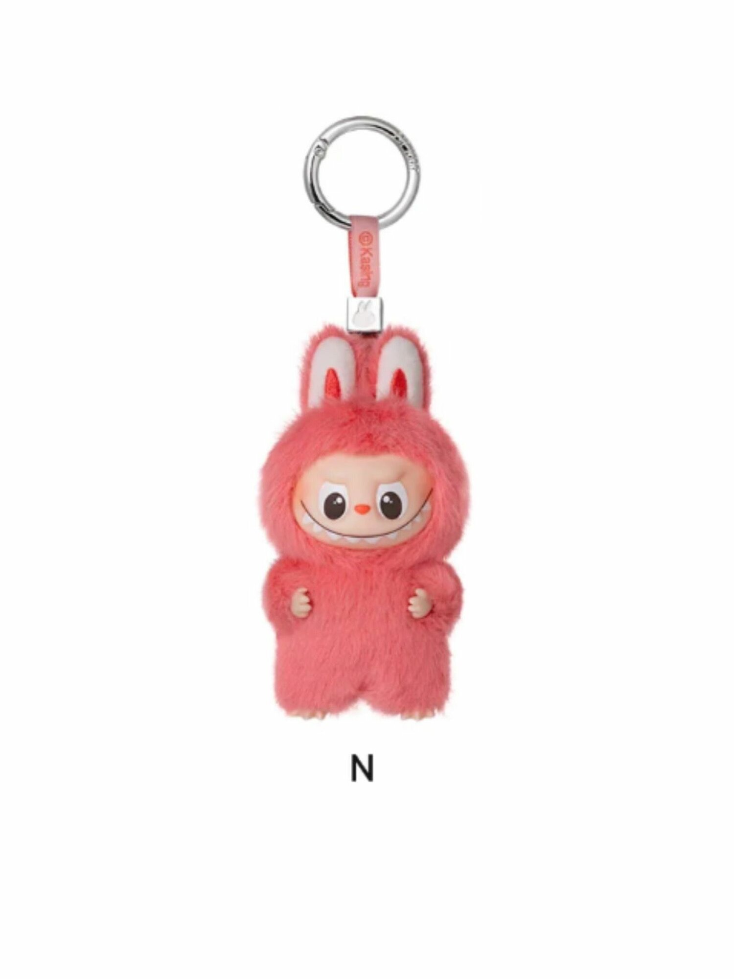 Открытая игрушка-брелок Pop Mart Лабубу Pin For Love буква N