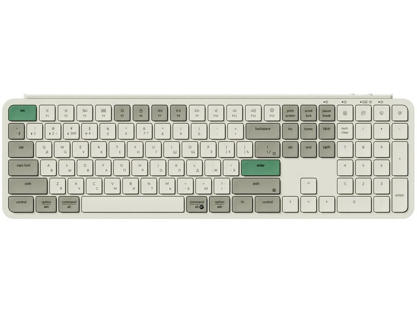 Клавиатура беспроводная Keychron B6 Pro (B6P-K12) подсветка, numpad, Белый