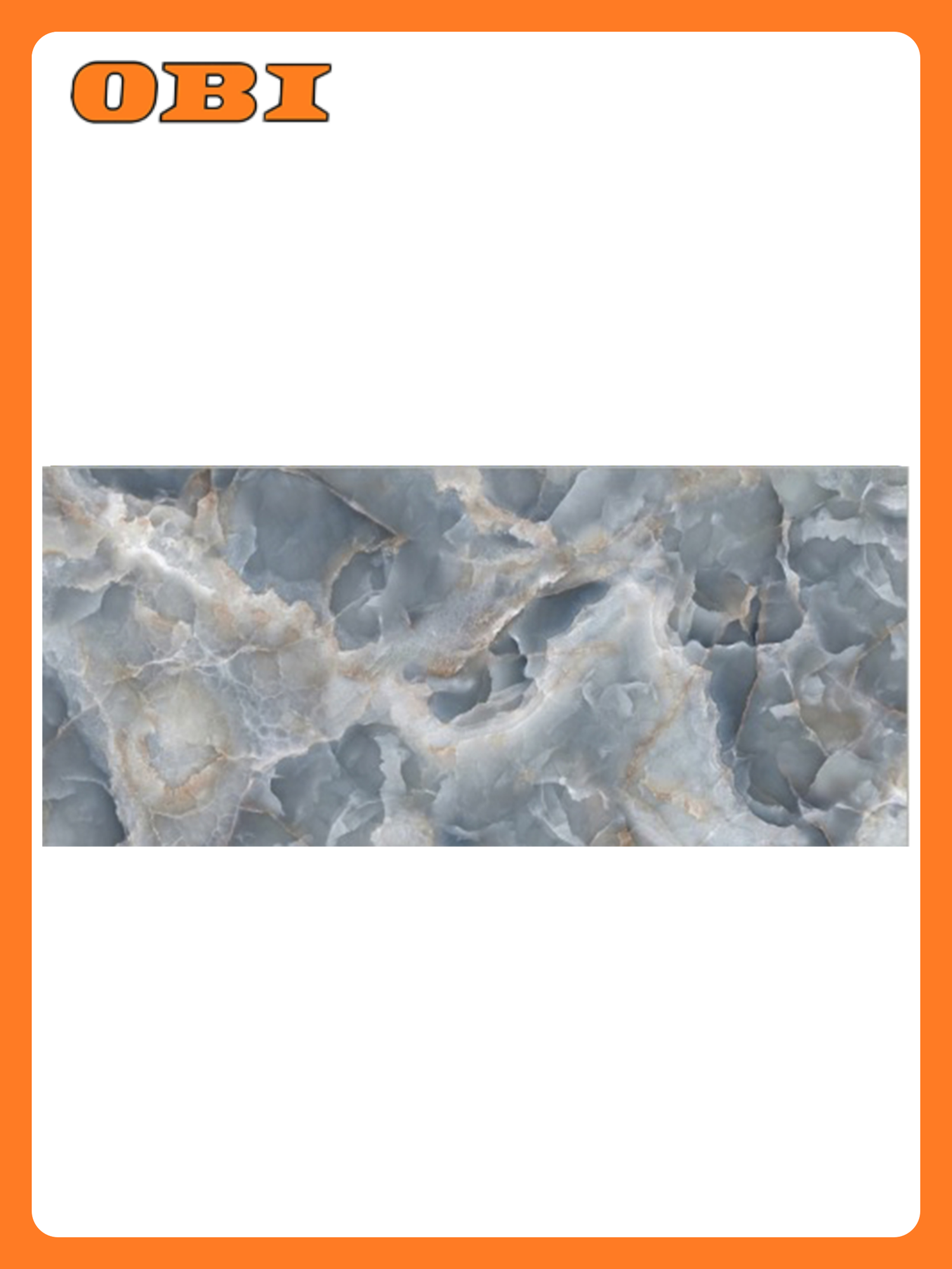 Панель ПВХ Stella Marble Шангхай, влагостойкая, глянцевая, серая, 2800x1200 мм