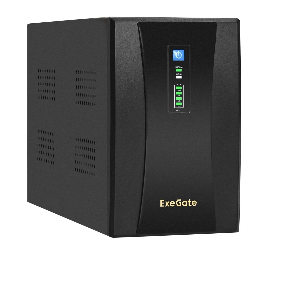 Exegate EX292609RUS ИБП ExeGate SpecialPro UNB-2000. LED. AVR.2SH. RJ. USB <2000VA/1200W, LED, AVR,2*Schuko, RJ45/11, USB, металлический корпус, Black>