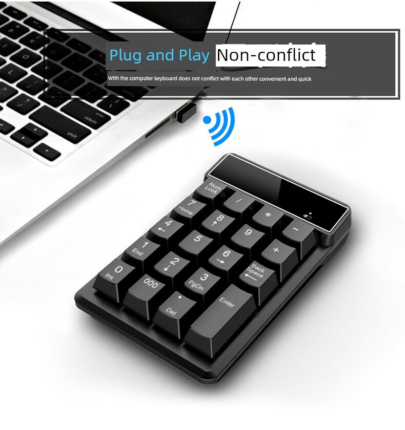 Мини-клавиатура Bluetooth, беспроводная цифровая клавиатура для ноутбука, финансовая цифровая клавиатура, клавиатура