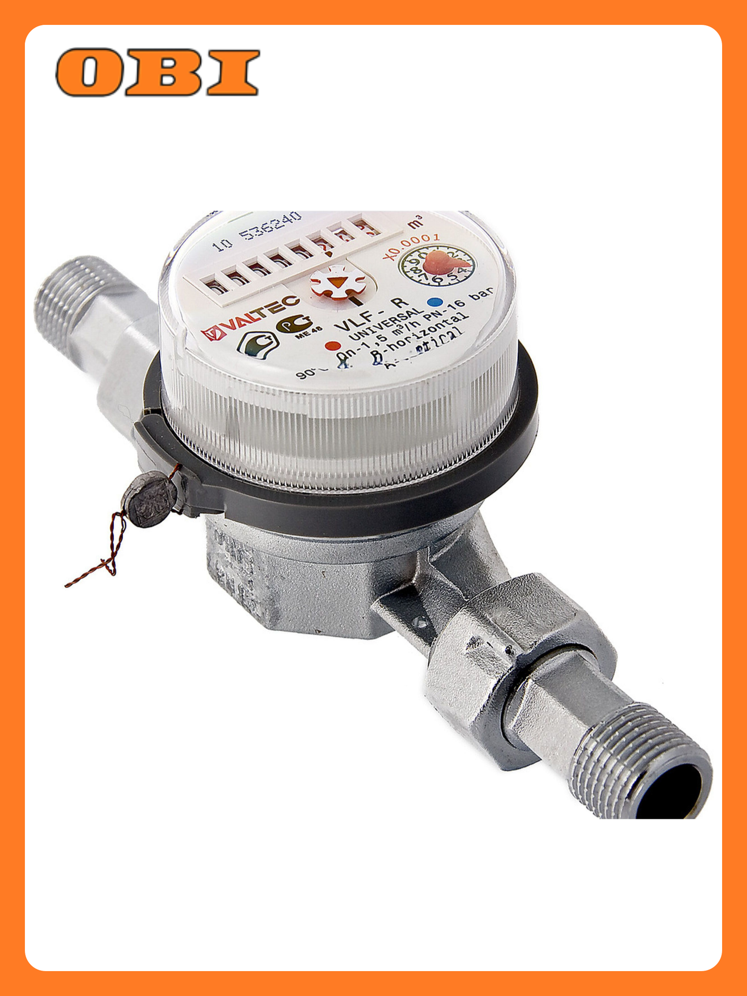 Счетчик VALTEC универсальный крыльчатый 110 мм 1/2" горизонтальный