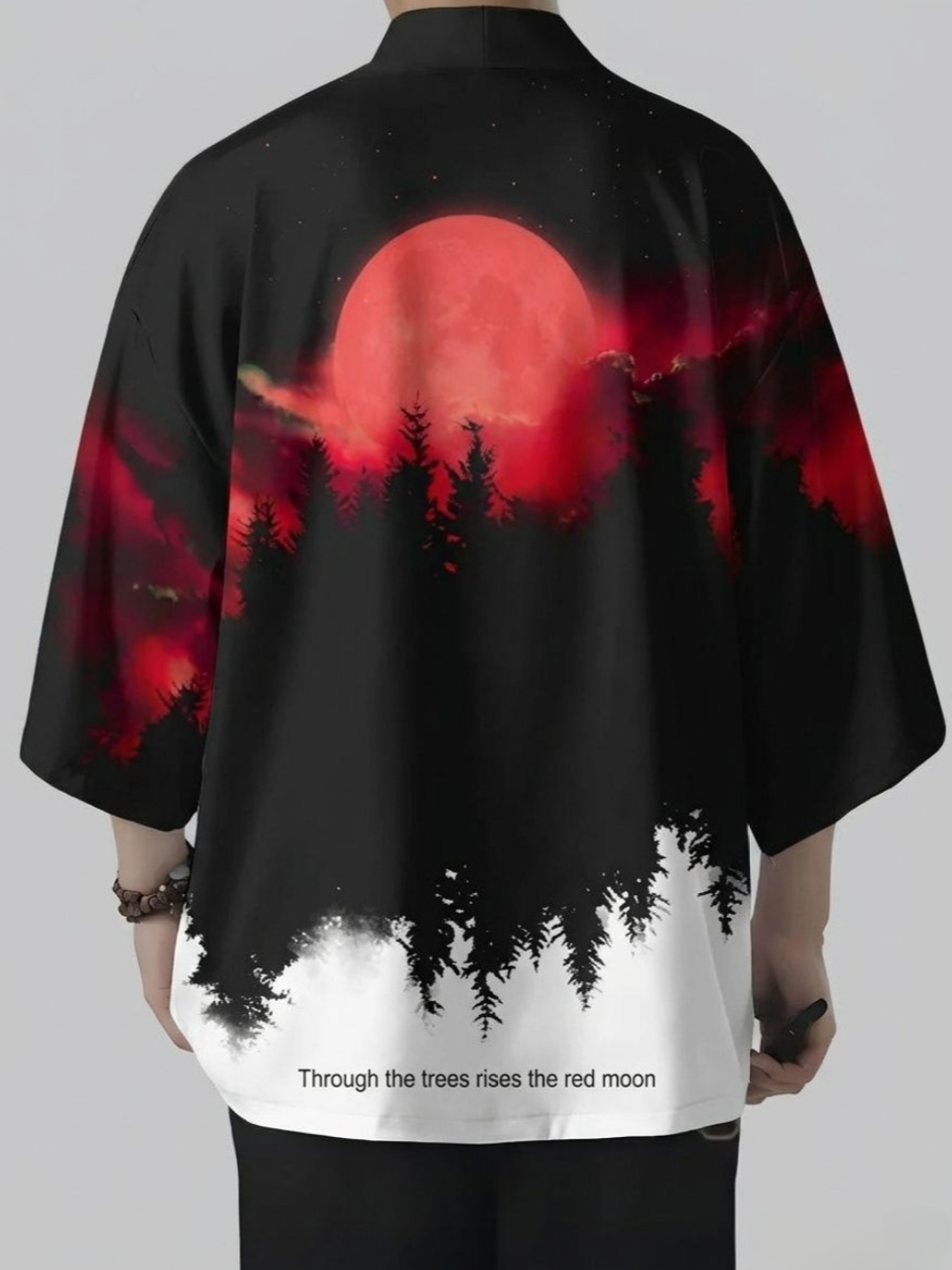 Хаори, карнавальный костюм, Хэллоуин, луна, размер 54-56